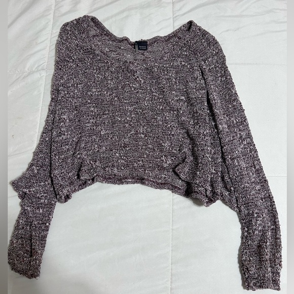 Sparkle & Fade | Sweaters | Sparkle And Fade Purple And White Sweater ...